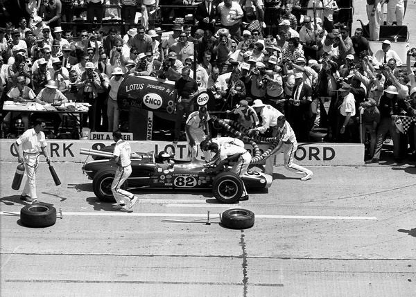 Jim Clark pit stop – Posteraj - štampa i uramljivanje